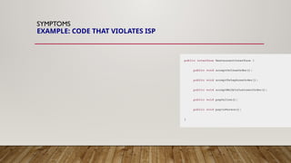 Java Isp Interface Segregation Principle Ppt