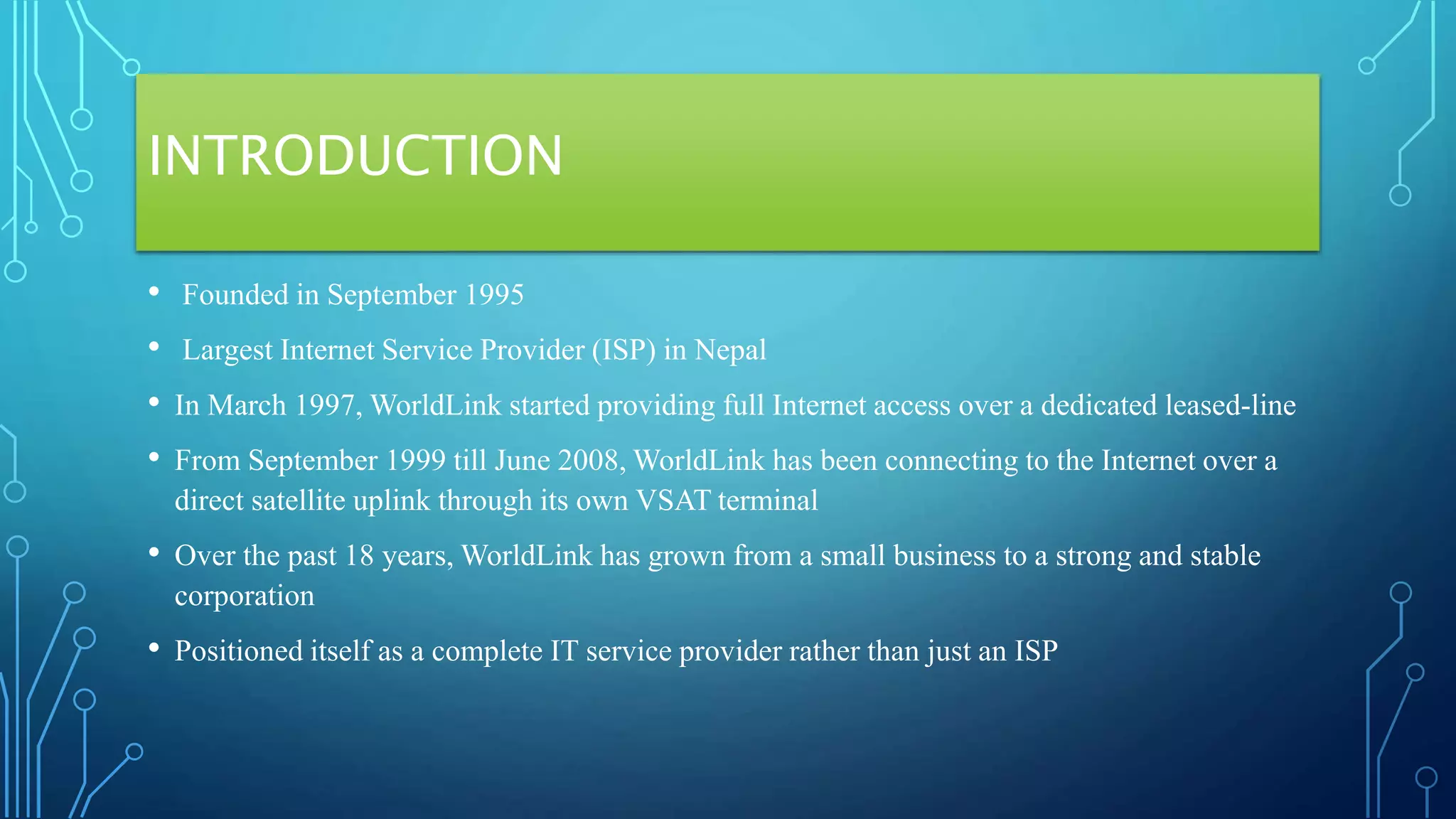 Business Environment Analysis (SWOT Analysis) of Worldlink ...