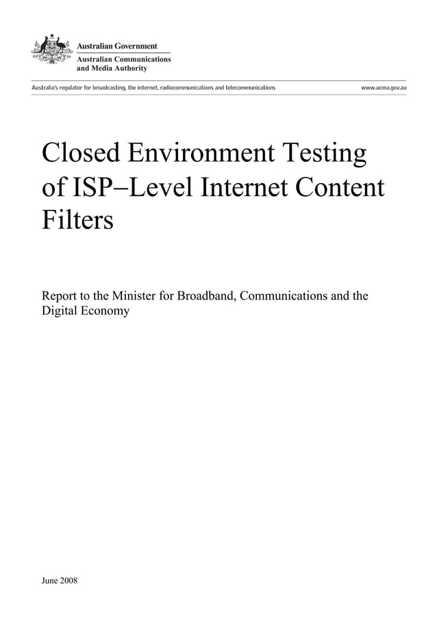 Isp level internet-content_filtering_trial-report | PDF