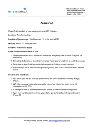 Isp 16 joining letter | PDF