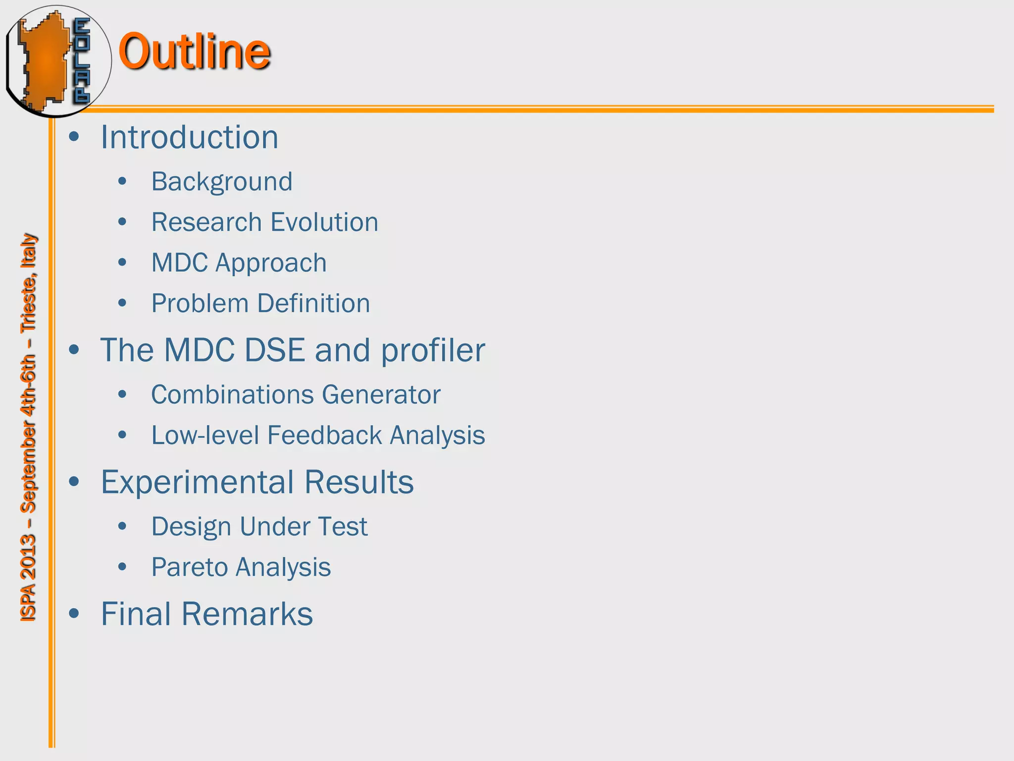 Dse And Profiling Of Multi Context Coarse Grained Reconfigurable Systems Ppt