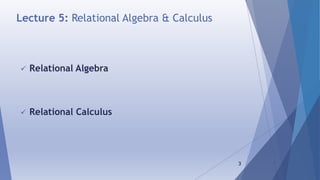 Relational Algebra & Calculus | PDF