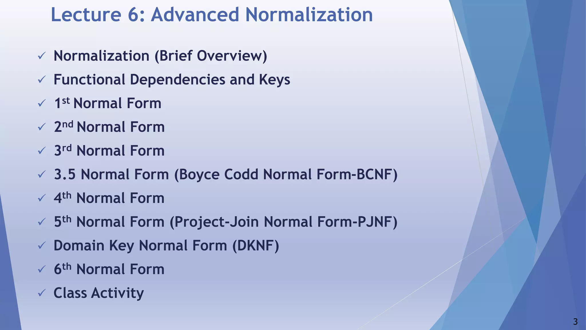 Advanced Normalization | PDF