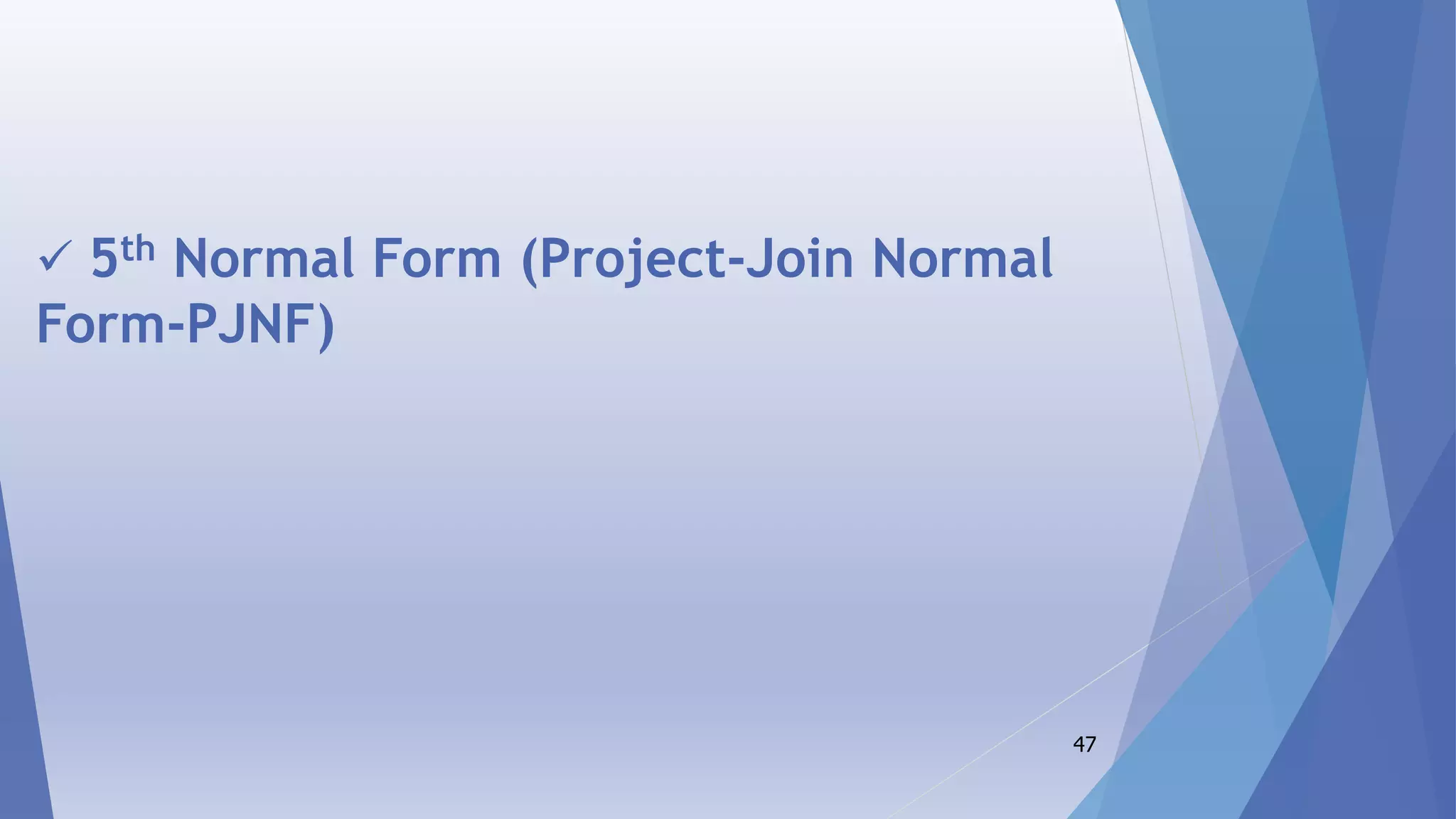 Advanced Normalization | PPT