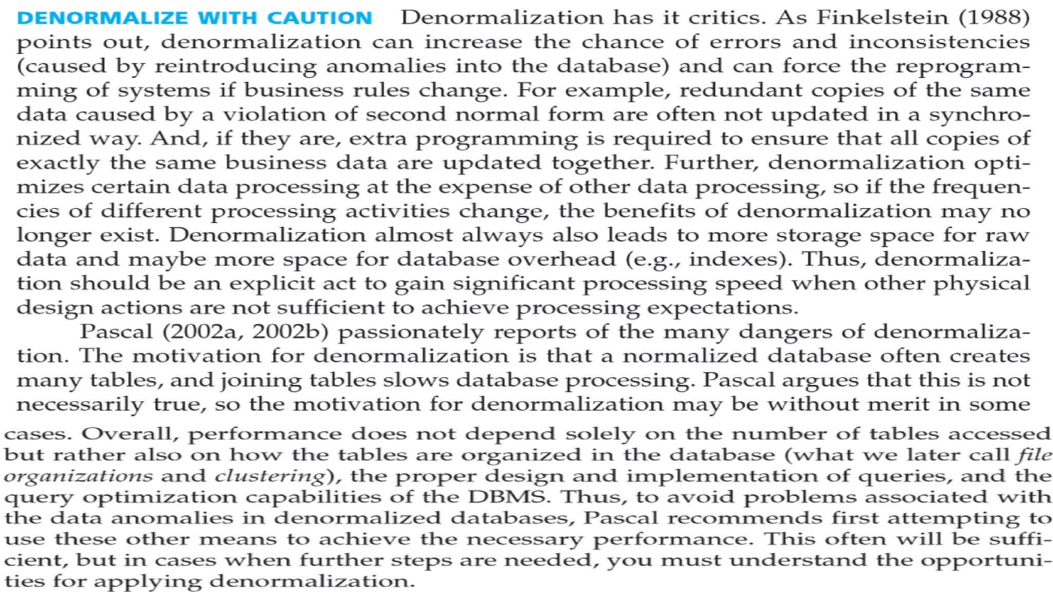 Physical Database Design & Performance | PDF