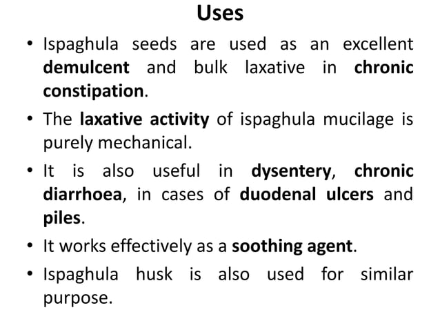 ISPAGHULA/ ISHABGULA- Plantago ovata | PPTX