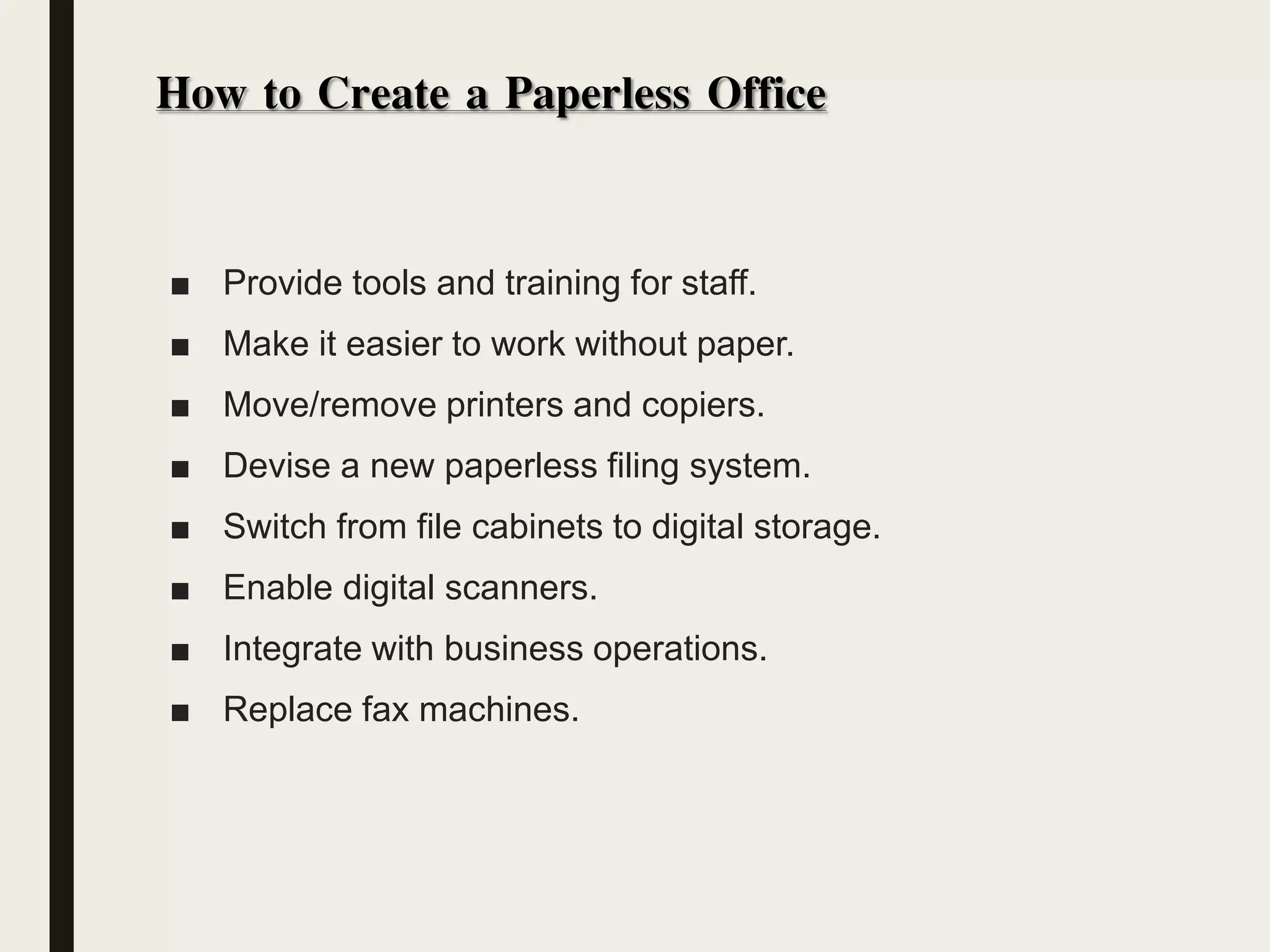 Is paperless office a reality | PPT