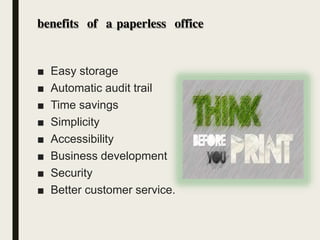 Is paperless office a reality | PPT