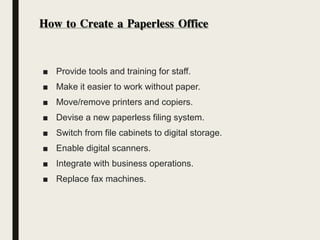 Is paperless office a reality | PPT
