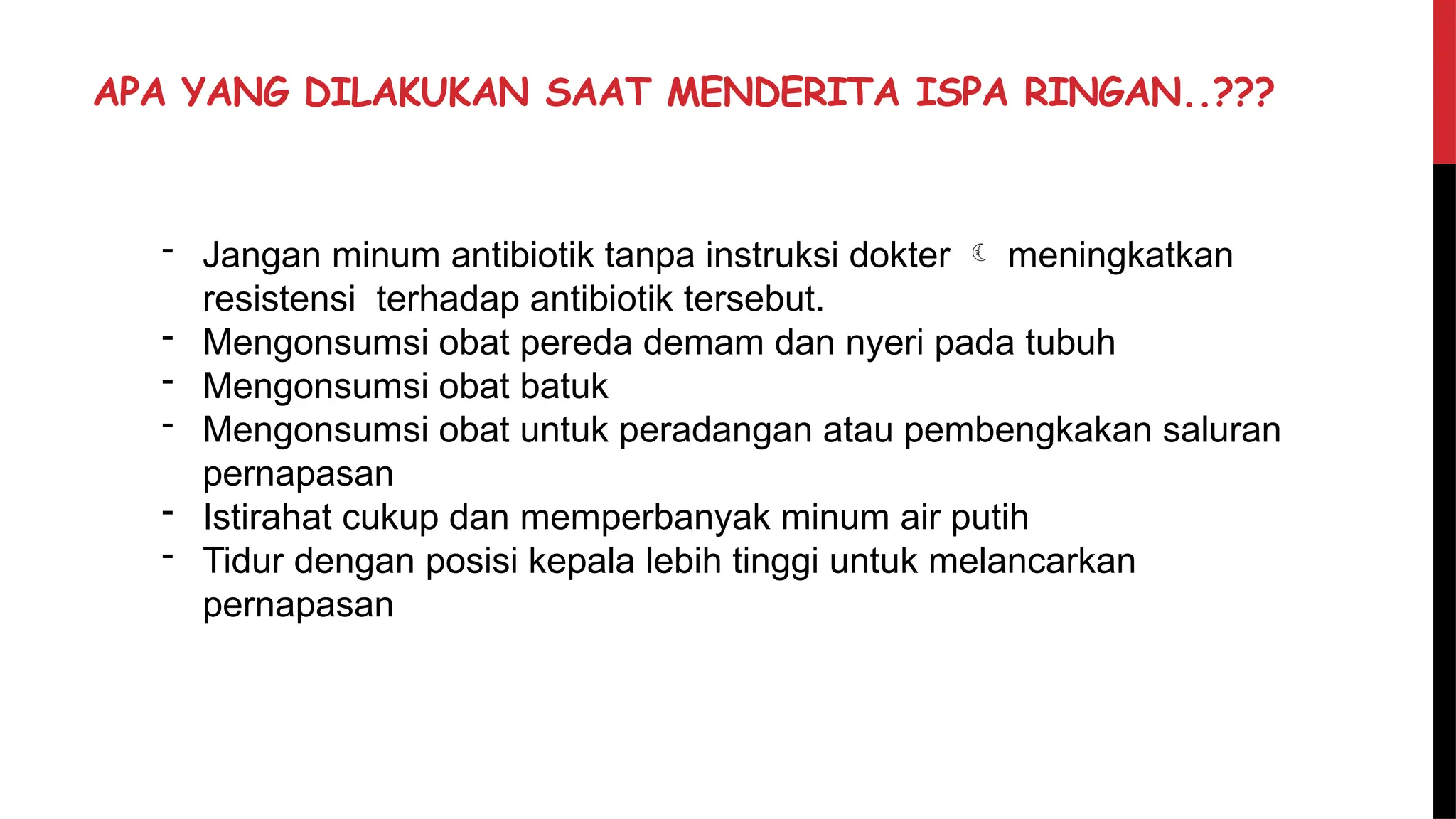 penyuluhan Infeksi saluran pernapasan RISA | PPTX
