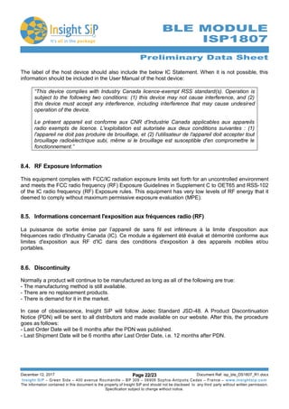 ISP1807 : Full BLE 5.0 | PDF
