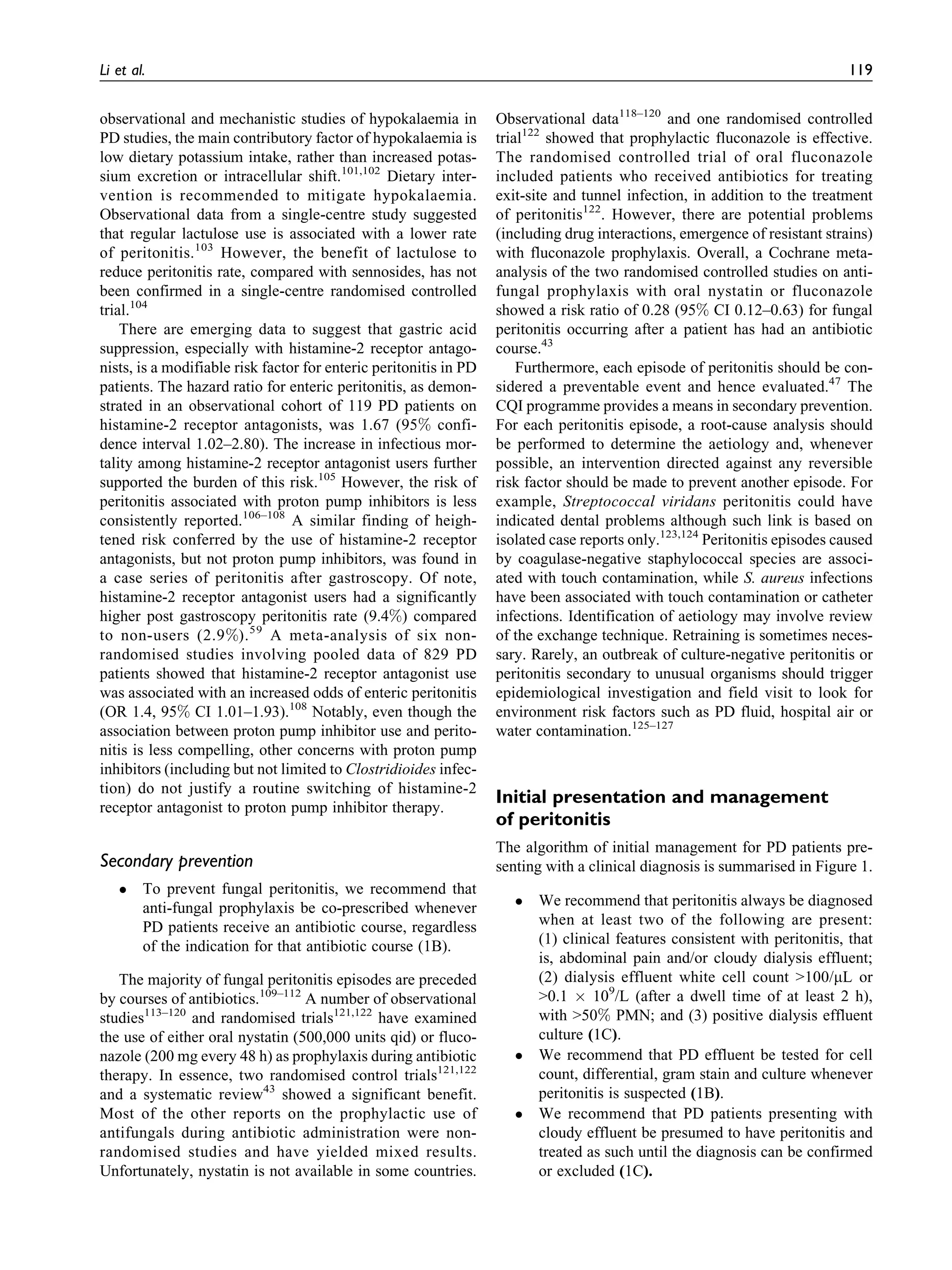 ISPD peritonitis guideline recommendations 2022 update on prevention ...