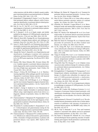 ISPD peritonitis guideline recommendations 2022 update on prevention ...