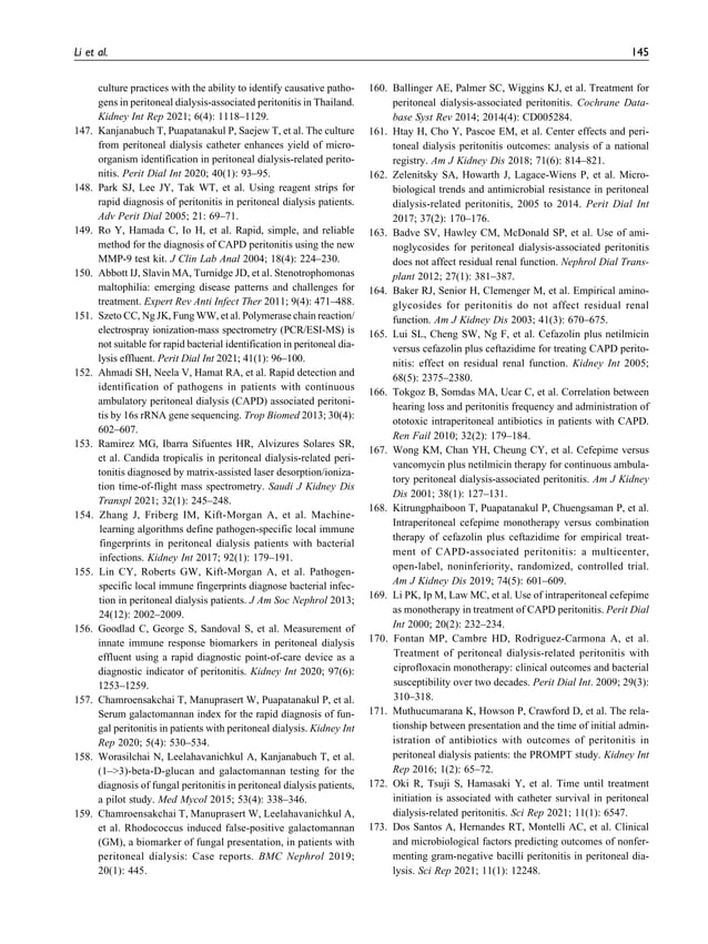 ISPD peritonitis guideline recommendations 2022 update on prevention ...