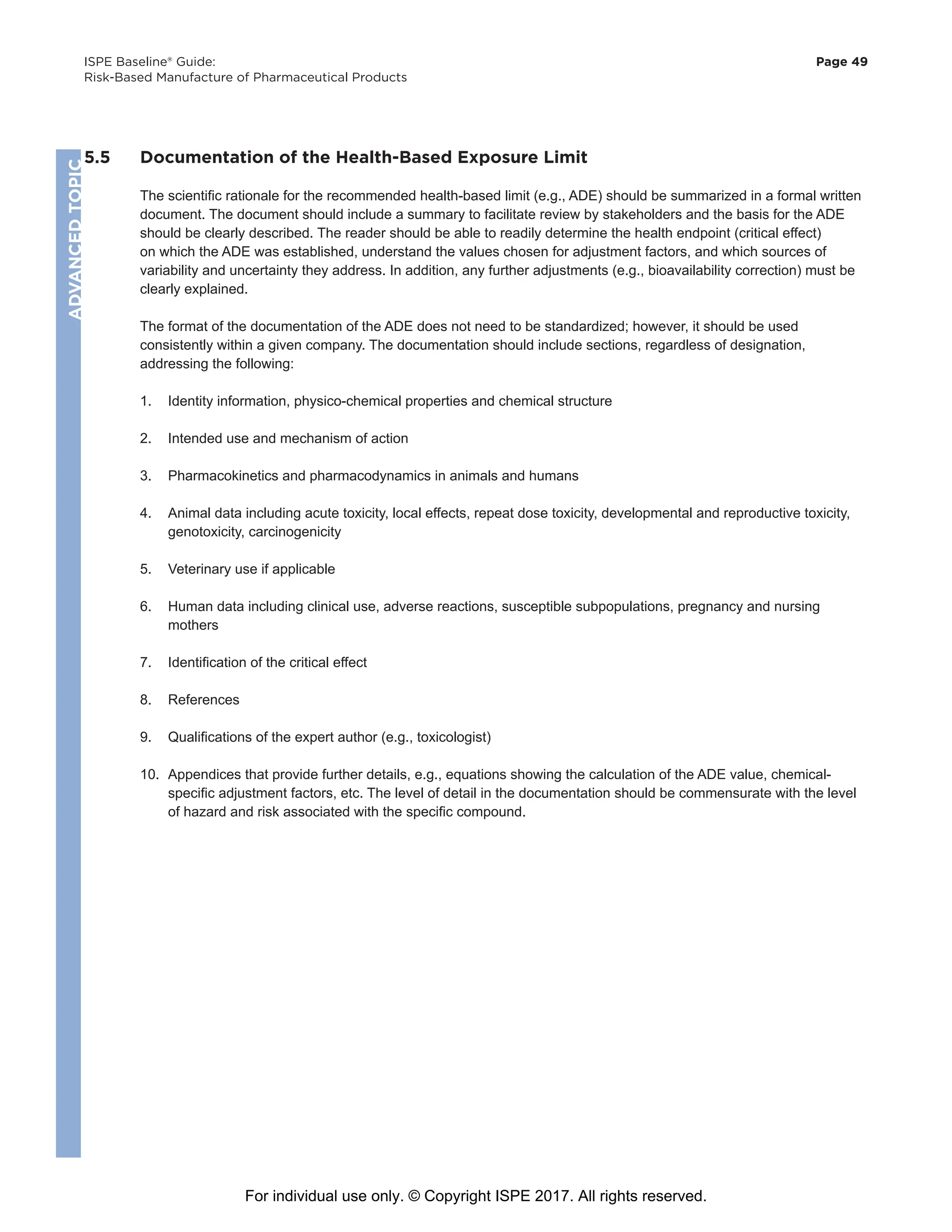 ISPE Baseline PEG Volumen 7 Risk-Based Manufacture Pharmaceutical ...