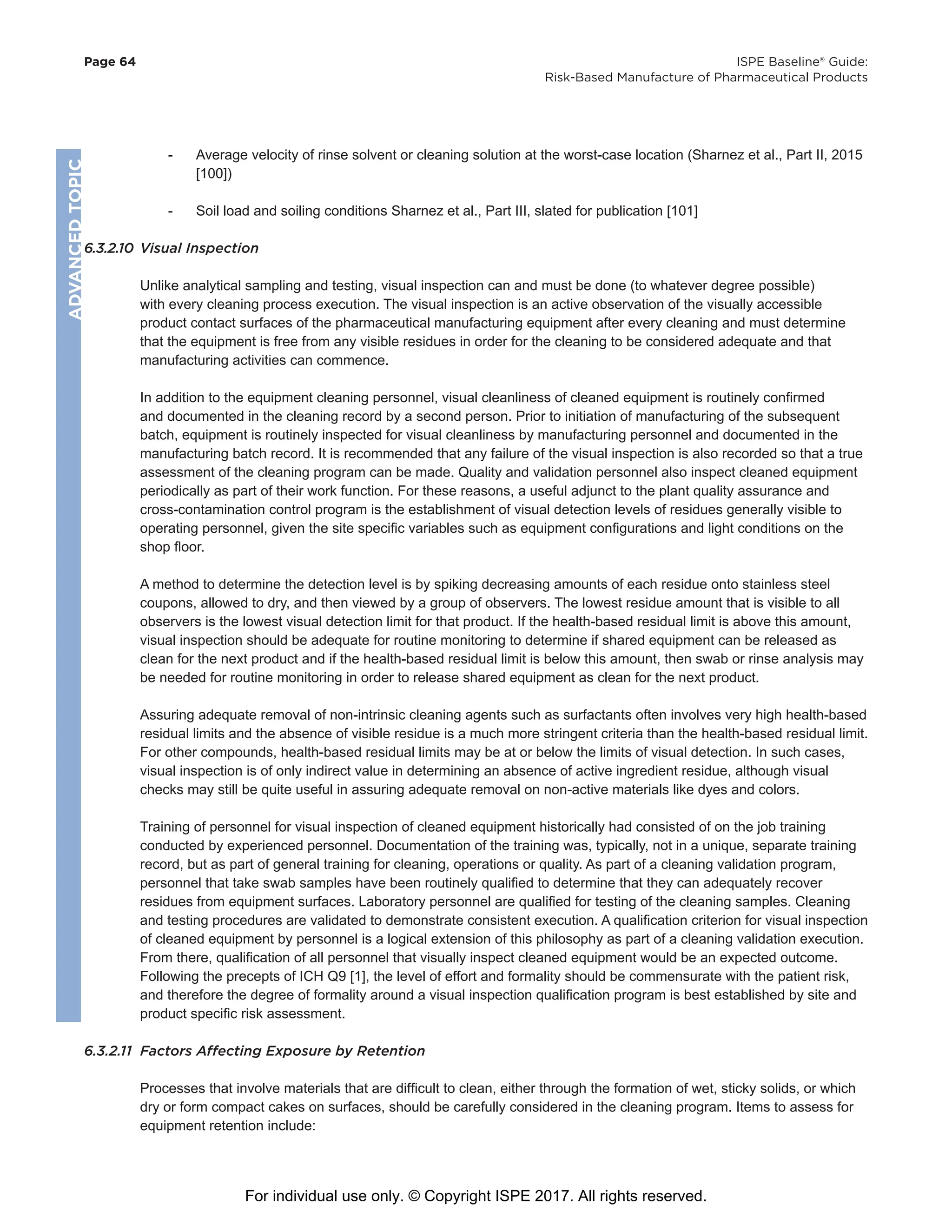 ISPE Baseline PEG Volumen 7 Risk-Based Manufacture Pharmaceutical ...