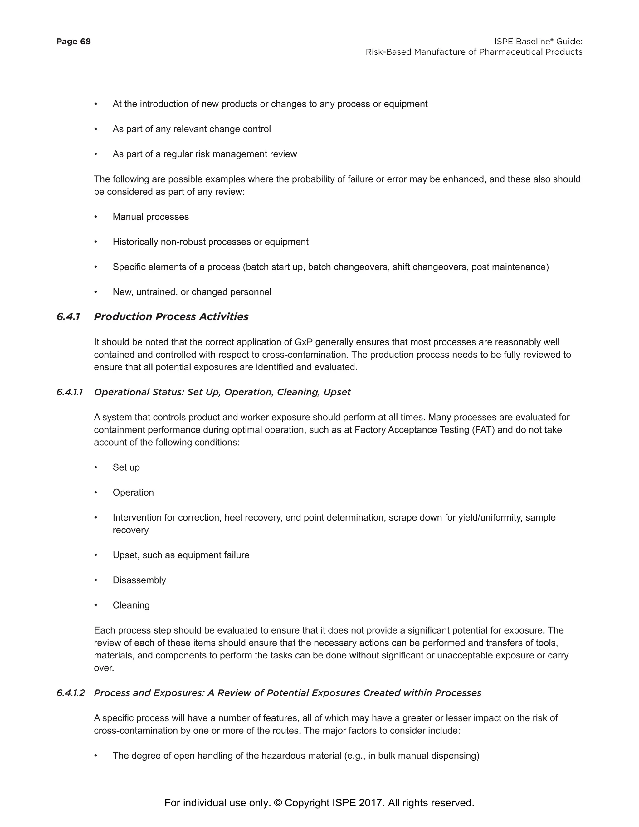 ISPE Baseline PEG Volumen 7 Risk-Based Manufacture Pharmaceutical ...