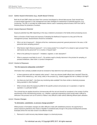 ISPE Baseline PEG Volumen 7 Risk-Based Manufacture Pharmaceutical ...