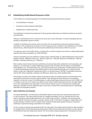 ISPE Baseline PEG Volumen 7 Risk-Based Manufacture Pharmaceutical ...