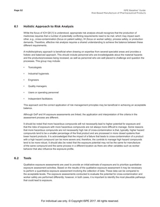 ISPE Baseline PEG Volumen 7 Risk-Based Manufacture Pharmaceutical ...