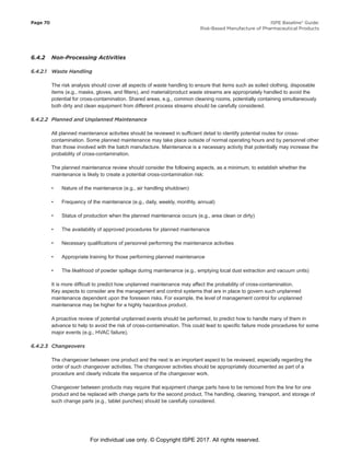 ISPE Baseline PEG Volumen 7 Risk-Based Manufacture Pharmaceutical ...