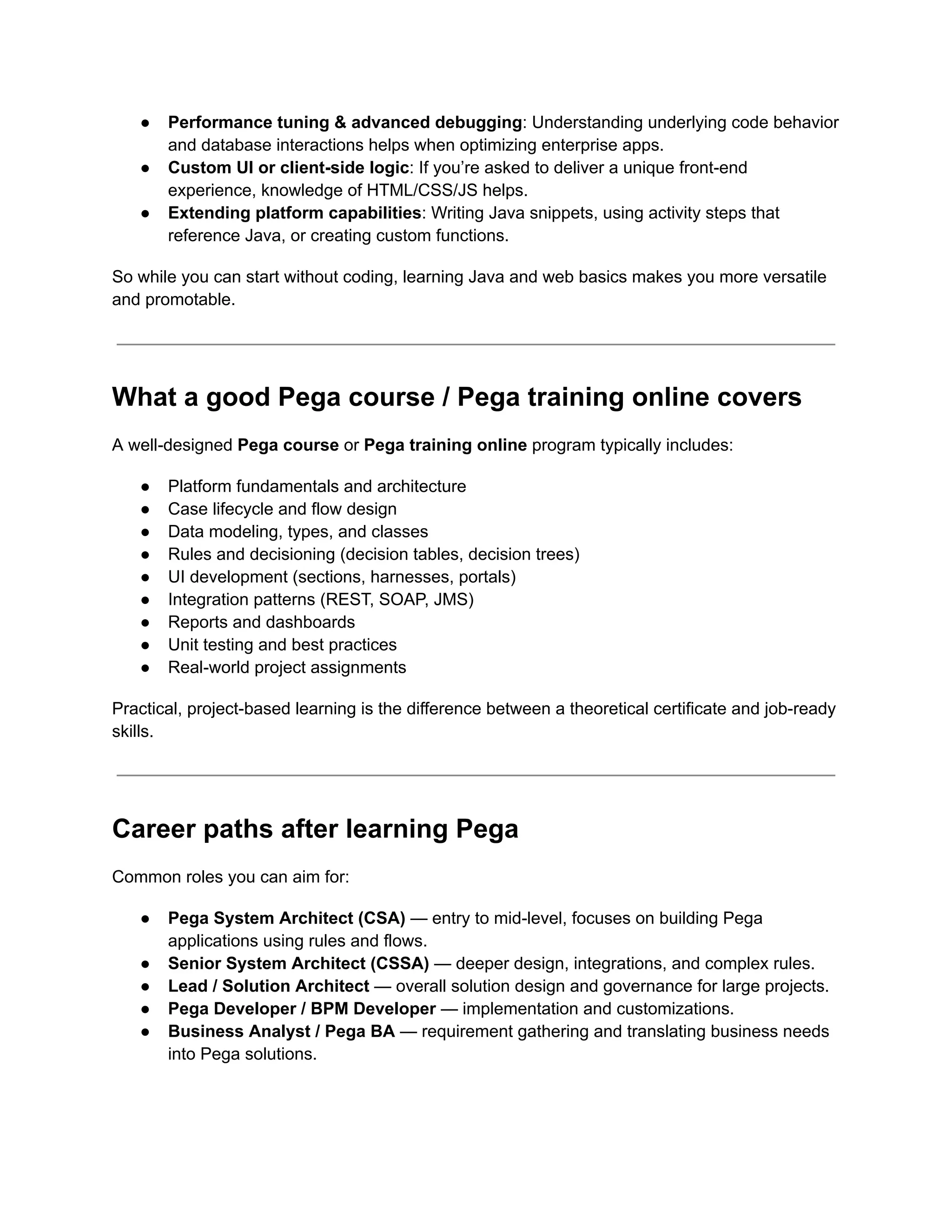 Is Pega Coding or Non-Coding. A Complete Beginner’s Guide | PDF