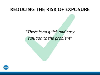 Considerations for reducing risk and increasing containment performance ...