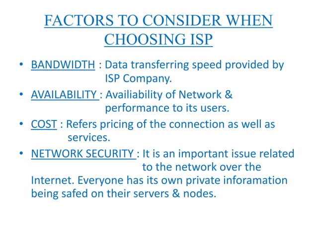 Isp final presentation | PPTX | Internet Service Providers | Home Utilities
