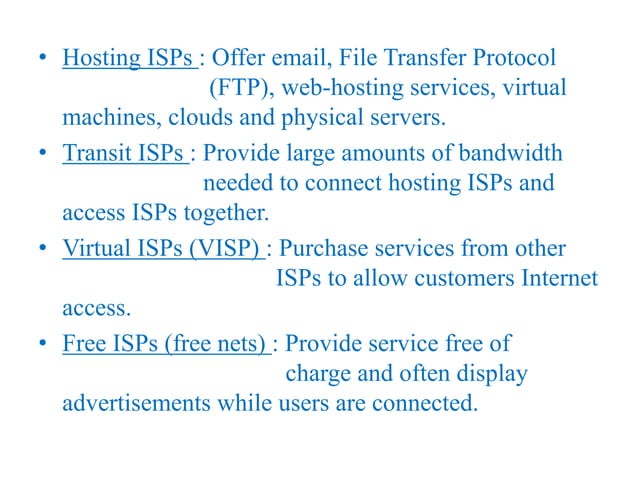 Isp final presentation | PPTX | Internet Service Providers | Home Utilities
