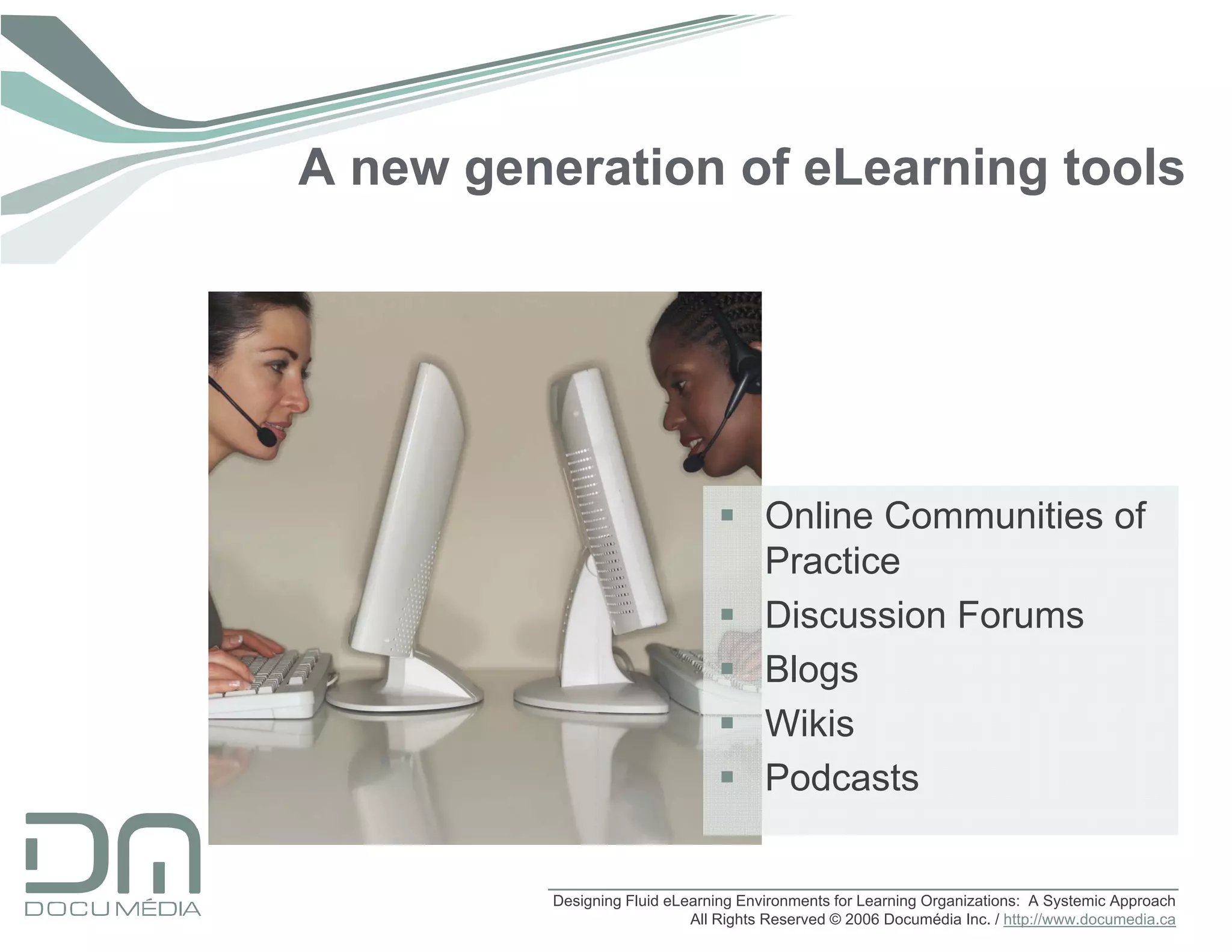Designing eLearning Environments for Learning Organizations | PPT