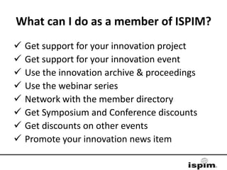 ISPIM Presentation 2012 | PPT