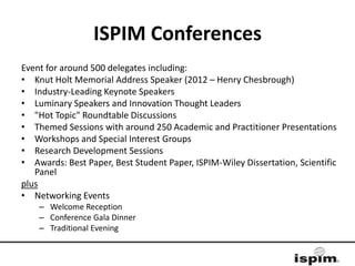ISPIM Presentation 2012 | PPT