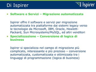 Presentazione dell'azienda Ispirer Systems | PPT
