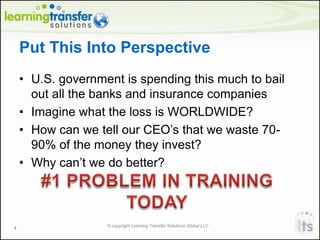 Learning Transfer System Inventory research | PPTX | Education industry | Industries