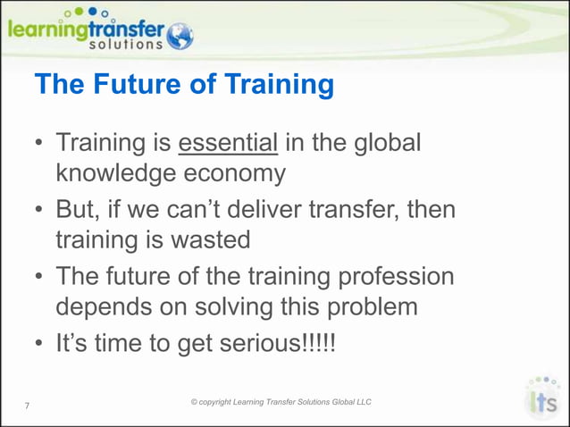 Learning Transfer System Inventory research | PPTX | Education industry ...