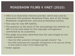 Internet Service Provider Liability | PPTX