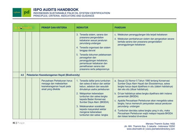 ISPO Audit Handbook | PDF