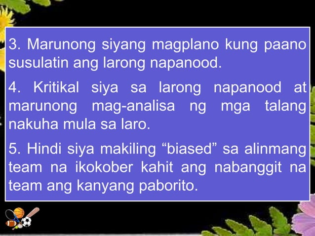 How to Write Sports o Balita | PPTX