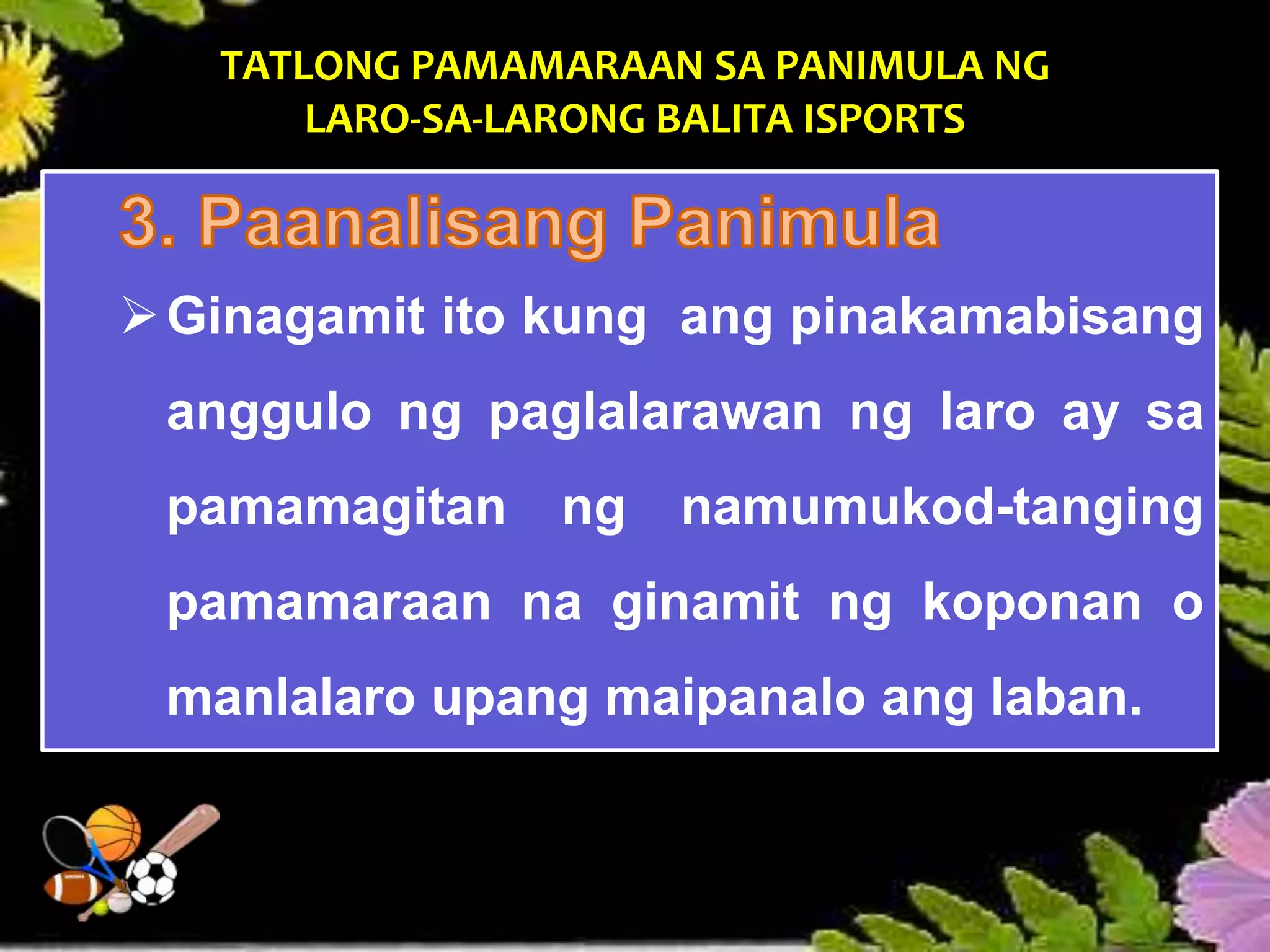 Isports Balita ppt | PPTX