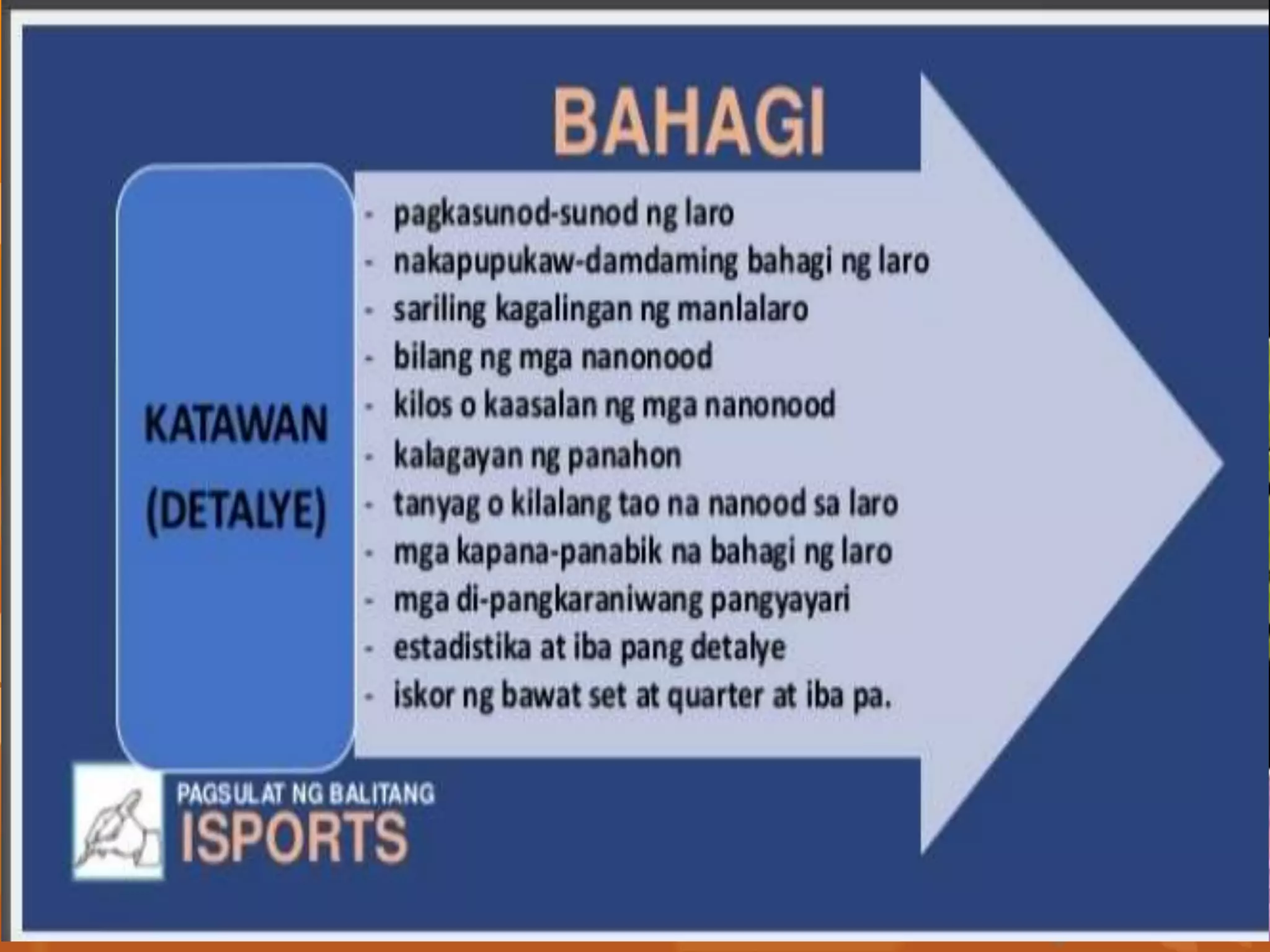 Isports Balita ppt | PPTX