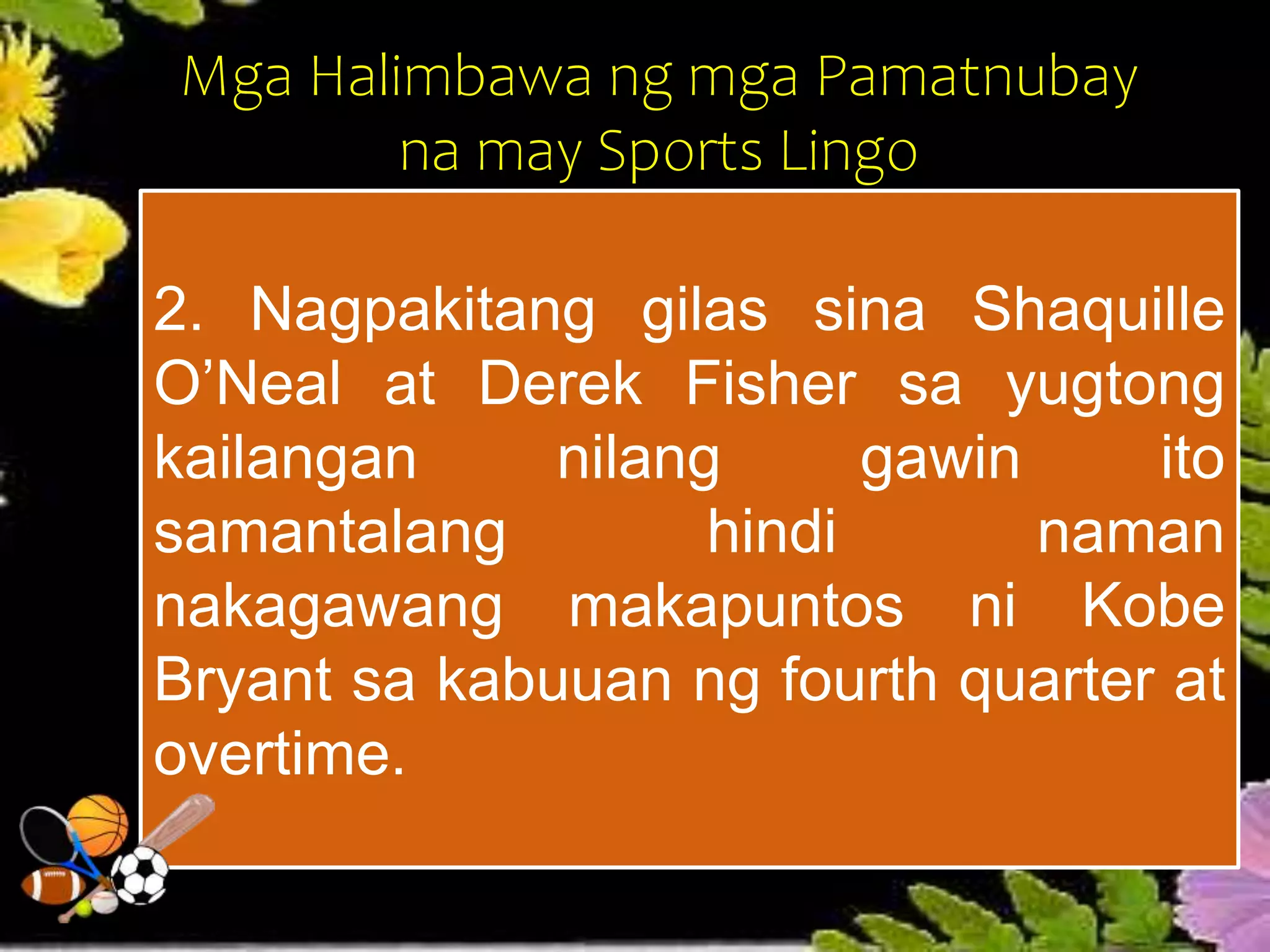 Isports Balita ppt | PPTX