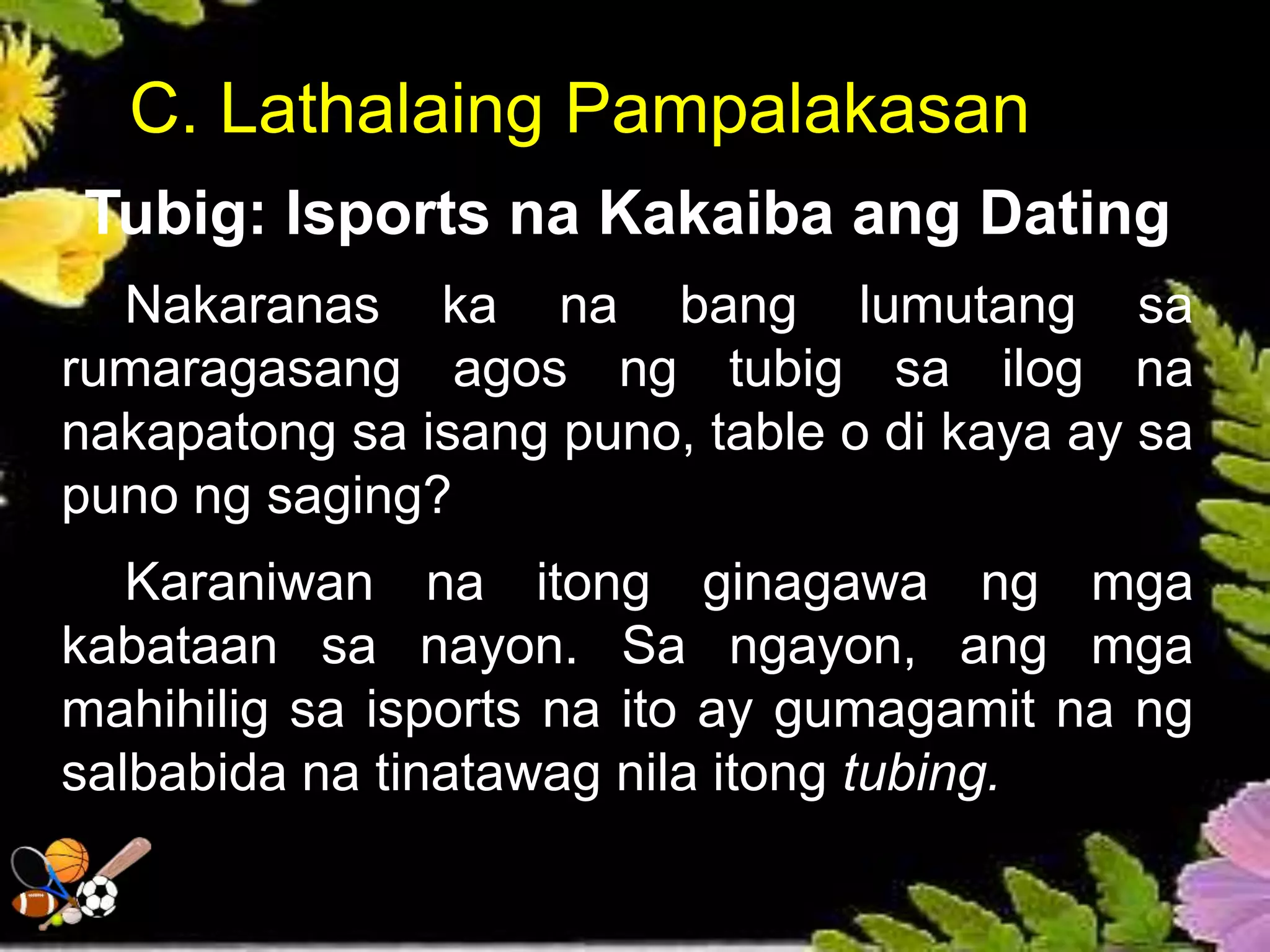 Isports Balita ppt | PPTX
