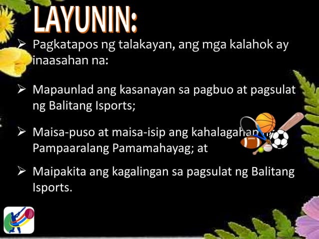 Isports Balita ppt | PPTX