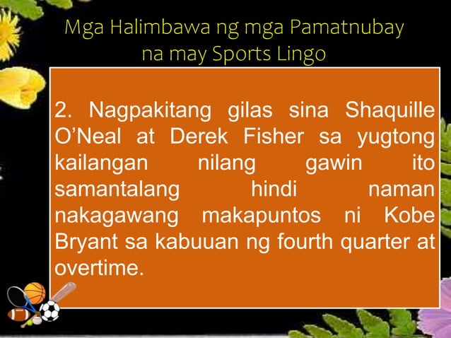 Isports Balita ppt | PPTX