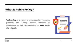 WHY STUDY PUBLIC POLICY? WHAT MAKES IT IMPORTANT NOW MORE THAN EVER? | PPTX