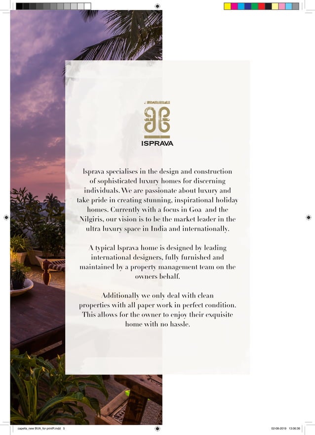 Isprava villa capela brochure | PDF