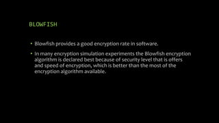 Comparative Analysis of Encryption Algorithm | PPTX