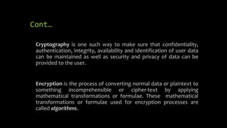 Comparative Analysis of Encryption Algorithm | PPTX