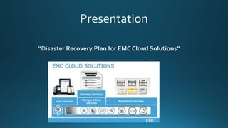 “Disaster Recovery Plan for EMC Cloud Solutions”.pptx