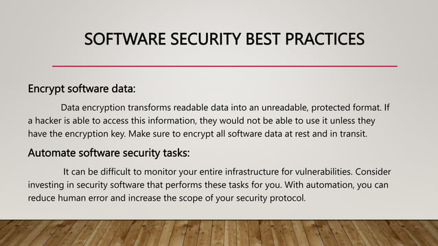 Information security software security presentation.pptx | Information and Network Security ...